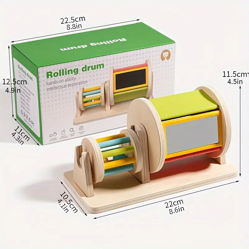 Wooden rolling drum toy – Special Stars Foundation
